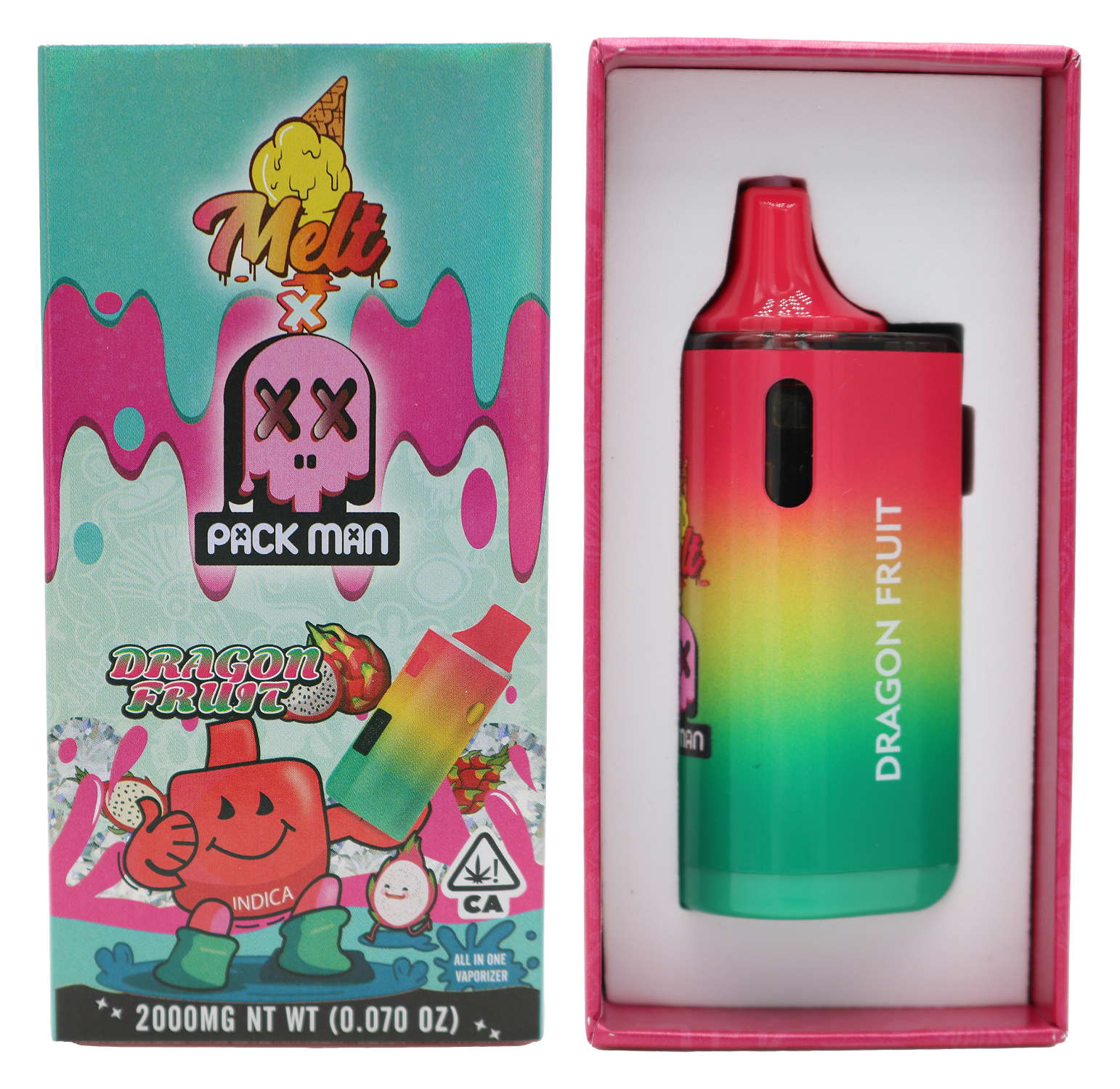 Melt X Packman Dragon Fruit - Packman Disposables