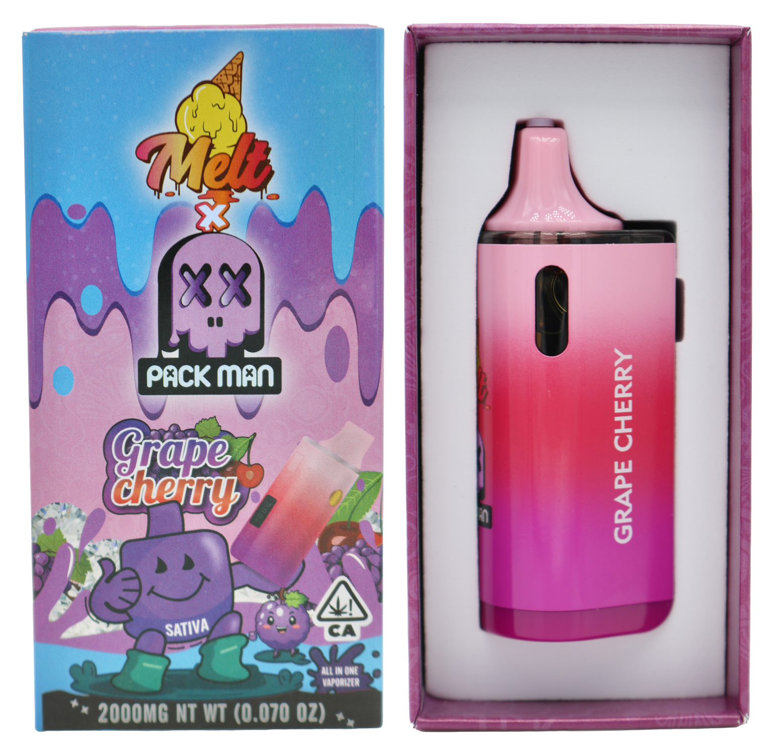 Melt X Packman Grape Cherry - Packman Disposable
